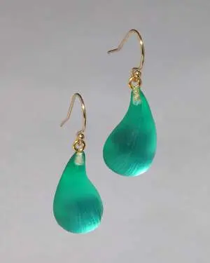 Alexis Bittar Alexis Bittar Lucite Dewdrop Dangle Earrings Metallic Emerald