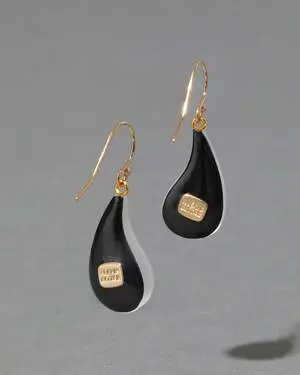 Alexis Bittar Lucite Dewdrop Dangle Earrings - Silver