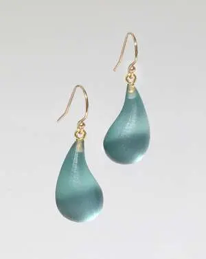 Alexis Bittar Alexis Bittar Lucite Dewdrop Dangle Earrings Teal Blue