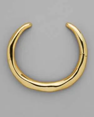 Alexis Bittar Metal Hinged Collar Necklace - Gold