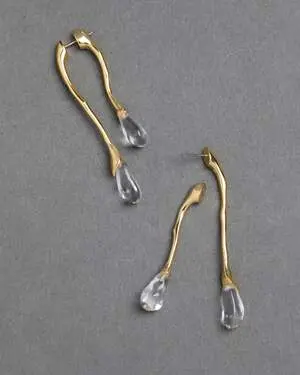 Alexis Bittar Lucite Front Back Double Drop Earring
