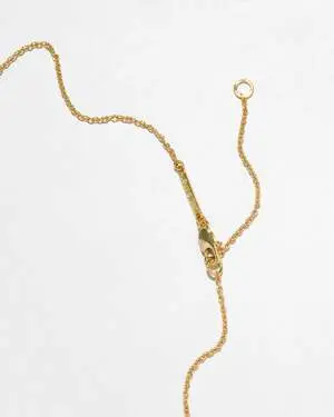 Alexis Bittar Capped Crescent Lucite Pendant Necklace