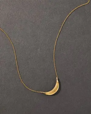 Alexis Bittar Capped Crescent Necklace