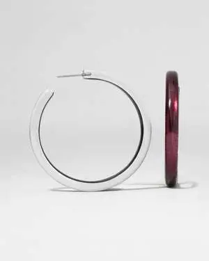 Alexis Bittar Lucite Hoop Earrings