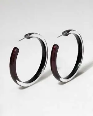 Alexis Bittar Lucite Hoop Earrings