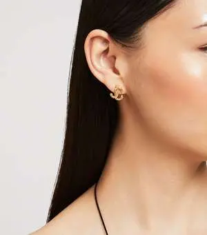 JIMMY CHOO Crystal-embellished Jc Stud Earrings