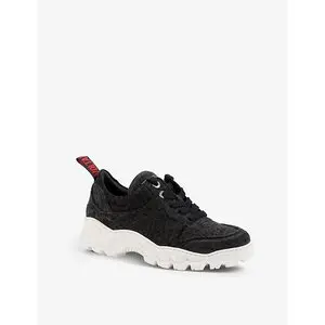 Zadig&Voltaire Blaze Leopard-print Leather Trainers