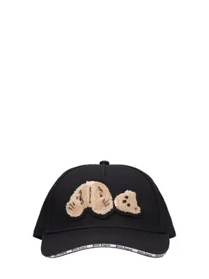 Palm Angels Palm Angels Bear Baseball Cap Black,brown