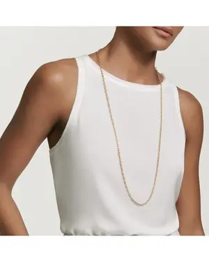 David Yurman Dy Madison Chain Necklace In 18k Yellow - Gold