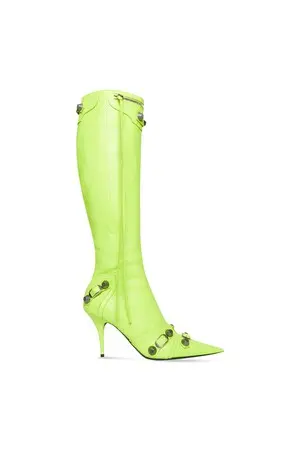 Balenciaga Womens Cagole 90Mm Boot In Yellow - Yellow
