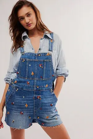 DRIFTWOOD Driftwood Embroidered Shortalls Wonderland