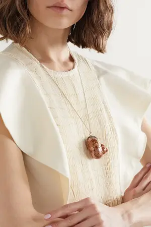 Chloé Tone Shell Necklace