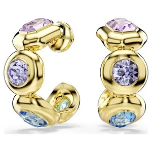 SWAROVSKI Gema Hoop Earrings With Mixed Cut Crystals - Multicolored