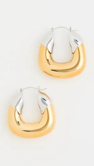 LIZZIE FORTUNATO Mixed Metal Hoop Earrings - Multi