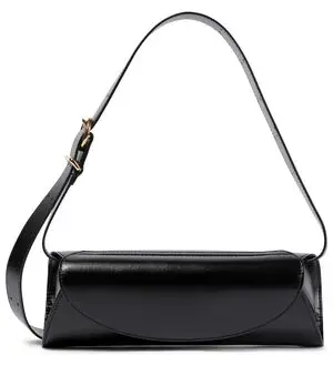JIL SANDER Cannolo Leather Shoulder Bag