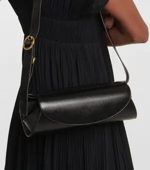 JIL SANDER Cannolo Leather Shoulder Bag