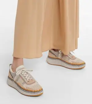 Chloé Nama Sneakers - Beige
