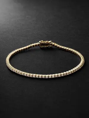 KOLOURS JEWELRY Spectra 14-karat And Diamond Tennis Bracelet - Gold
