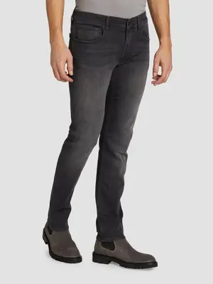 7 For All Mankind Slimmy Cotton-blend Tapered Jeans
