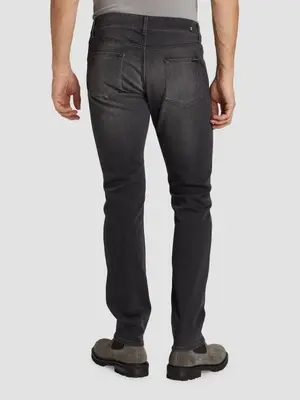 7 For All Mankind Slimmy Cotton-blend Tapered Jeans