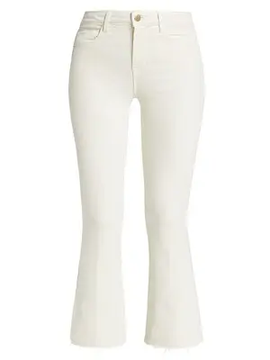 L'Agence Kendra High-rise Flared Leg Jeans Vintage White