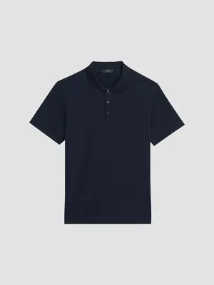 Theory Bron Cotton Polo Shirt - Eclipse