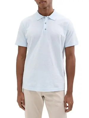 Theory Bron Cotton Polo Shirt Skylight