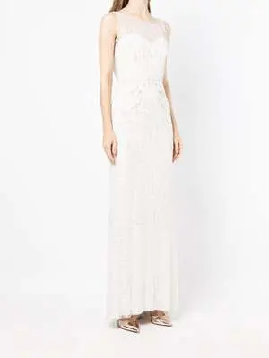 Jenny Packham Crystal-embellished Embroidered Gown