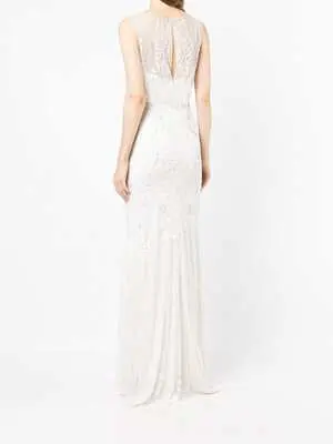 Jenny Packham Crystal-embellished Embroidered Gown