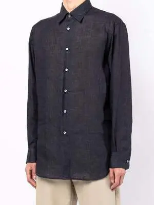 Brioni Button-down Fitted Shirt - Blue