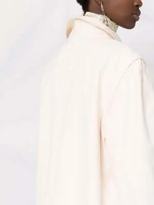 MAISON MARGIELA Single-breasted Midi Coat - Neutrals