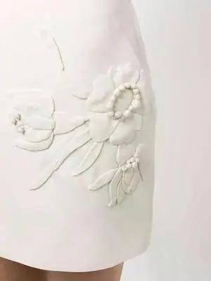 Valentino Garavani Floral-embroidered Mini Skirt