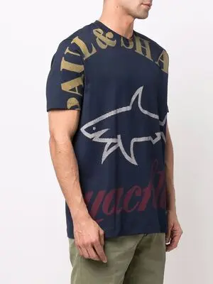 Paul & Shark Maxi Logo-print T-shirt