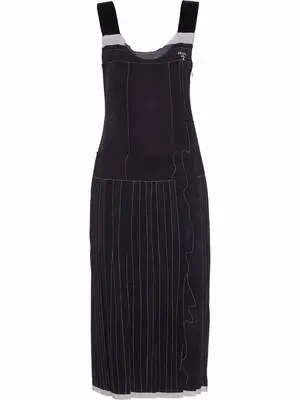 Prada Sleeveless Silk Midi Dress