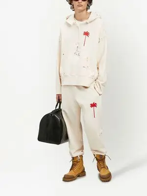 Palm Angels Paint Splatter Print Hoodie