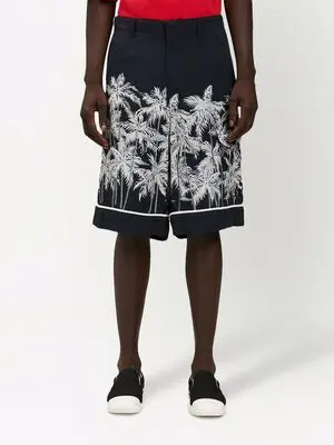 Palm Angels Palms-print Bermuda Shorts
