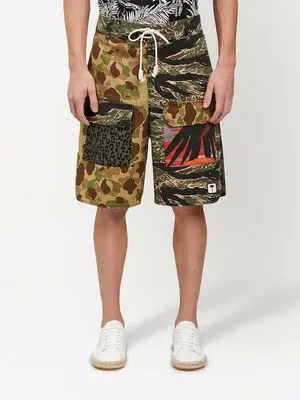 Palm Angels Multi-print Cargo Shorts