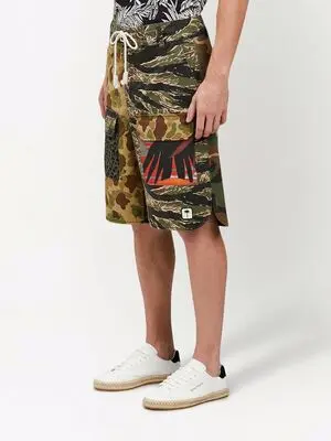 Palm Angels Multi-print Cargo Shorts