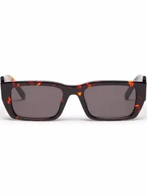 Palm Angels Palm Rectangle-frame Sunglasses - Brown