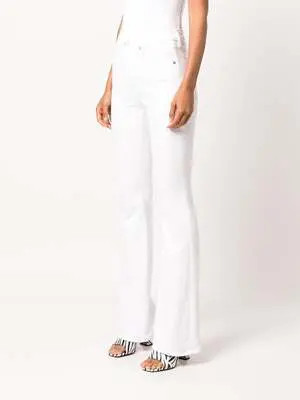 Veronica Beard Beverly Flared Jeans - White