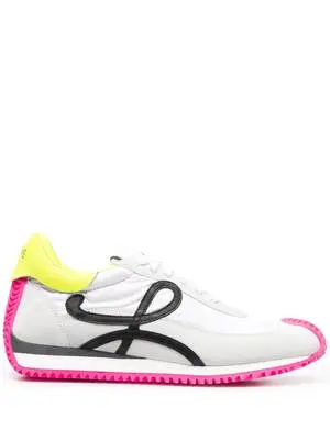 Loewe Flow Runner Low-top Sneakers 2788 Soft White/neon Yellowe