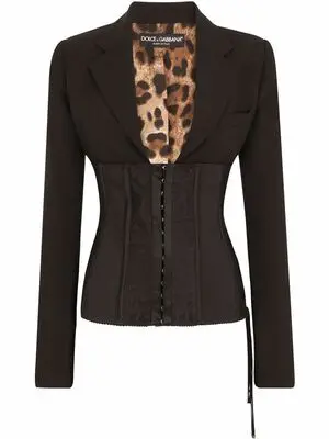 Dolce & Gabbana Lace-up Bustier Jacket