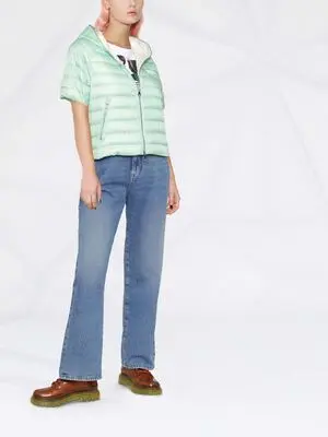 Duvetica Vernia Short-sleeved Puffer Jacket - Green