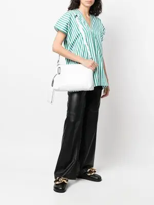 VIC MATIE Katrin Leather Clutch Bag