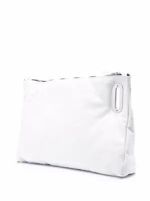 VIC MATIE Katrin Leather Clutch Bag