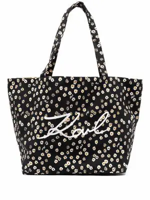 Karl Lagerfeld Karl Daisy-print Tote Bag