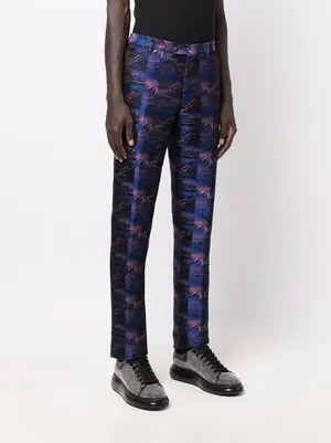 BILLIONAIRE Logo-print Tailored Trousers