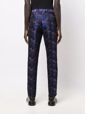 BILLIONAIRE Logo-print Tailored Trousers