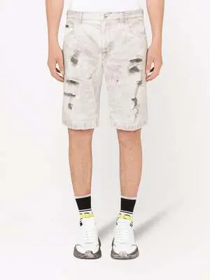 Dolce & Gabbana Distressed Denim Shorts