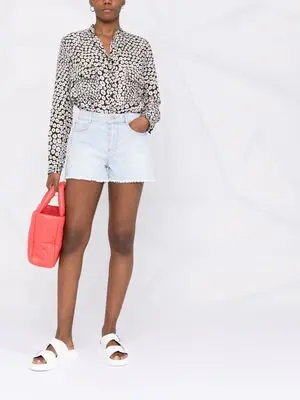 Stella McCartney Logo Denim Shorts